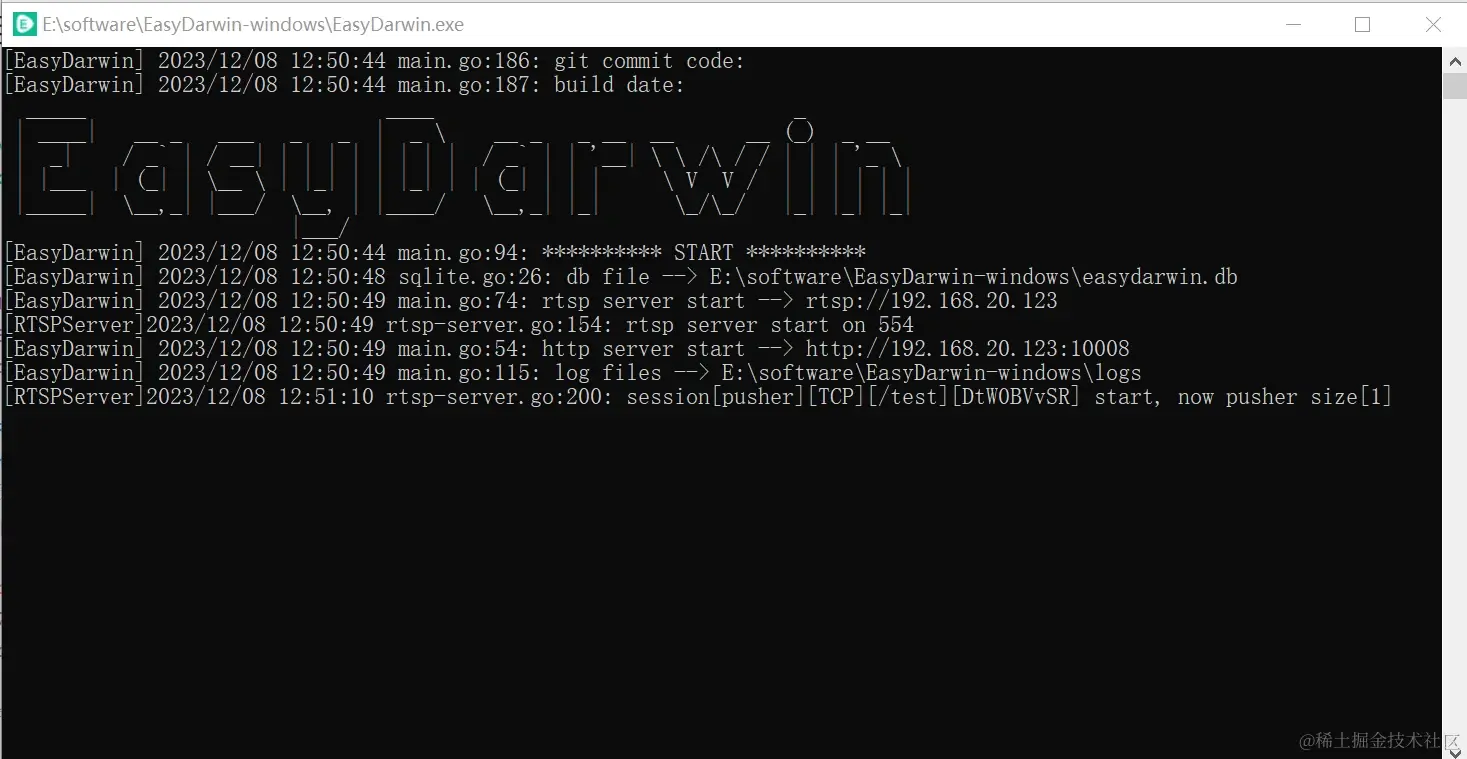 搭建EasyDarwin视频推流NVR平台以及使用ffmpeg进行摄像头推流 - 梦里蓝天